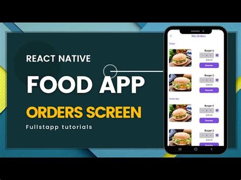 React Native Tutorial 2023 | React Native Food App | My Orders Screen - YouTube