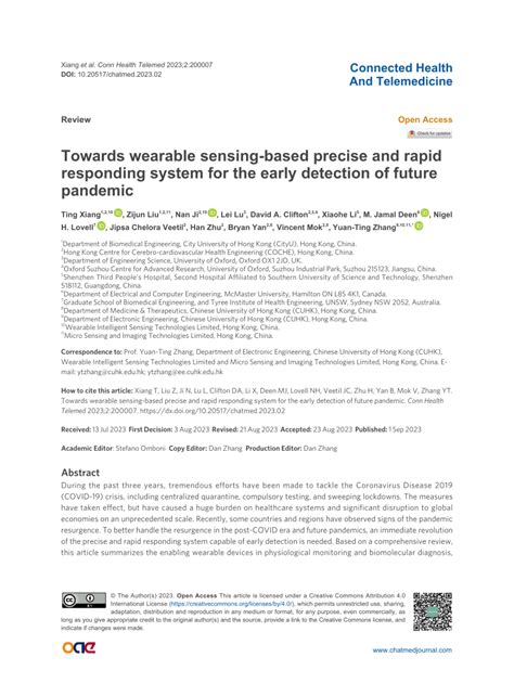 Pdf Towards Wearable Sensing Based Precise And Rapid Responding System For The Early Detection