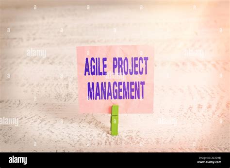 Handwriting Text Agile Project Management Conceptual Photo Management