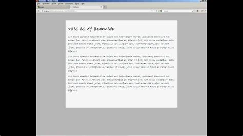 Using Webfonts Individual Fonts For Website Via Css Font Face