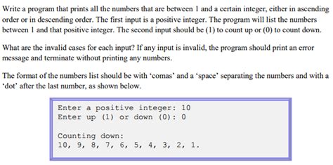 Solved Write A Program That Prints All The Numbers That Are