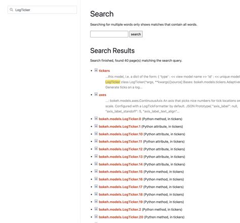 Docs Search Results Are Messed Up · Issue 11985 · Bokehbokeh · Github