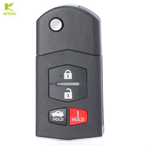 Keyecu 4 Button Replacement Flip Remote Key Fob 315mhz 4d63 Chip For
