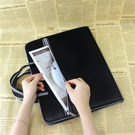 Portable 13 Pockets Expandable File Folders Canvas A4 Size Assorted Label Colors Business