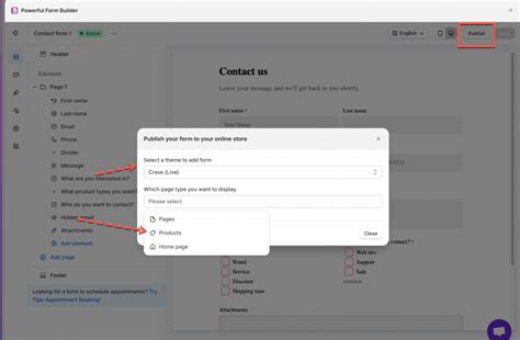 Displaying Form On A Specific Product Page