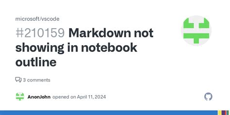 Markdown Not Showing In Notebook Outline · Issue 210159 · Microsoft