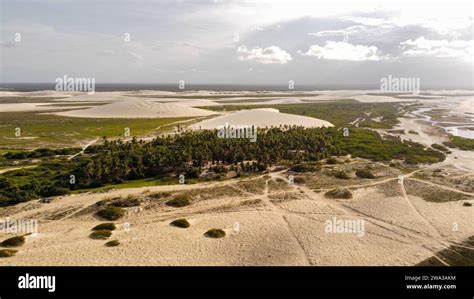The Sand Dunes With Its Shades Of Colors In Jeriocoacoara In Brazil