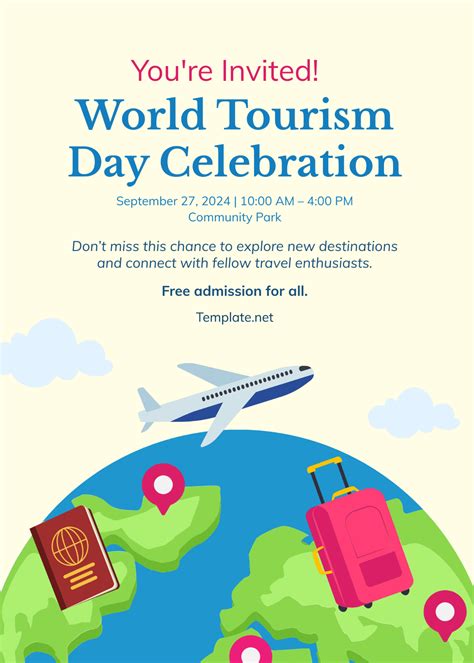 Free World Tourism Day Templates To Edit Online