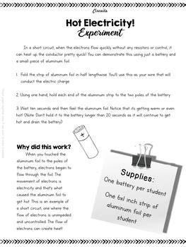 Circuits Electricity Unit Study Electricity Babe Booklets