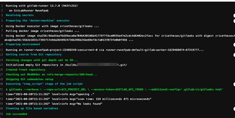 GitLeaks Locally Is Failing But Is Passing On GitLab With The Container From DockerHub Issue