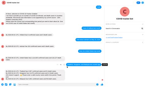 GitHub Tanwinn Covid Tracker Chatbot Powered By Wit Ai And Facebook Messenger For Covid