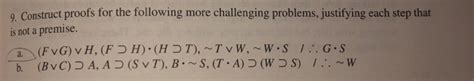 solved 9 construct proofs for the following more