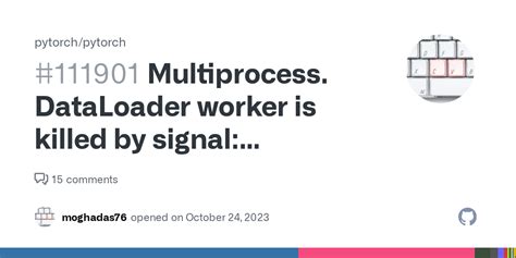 Multiprocess Dataloader Worker Is Killed By Signal Segmentation Fault
