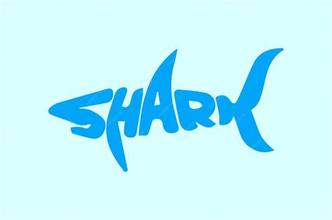 Premium Vector Shark Typography Vector Design