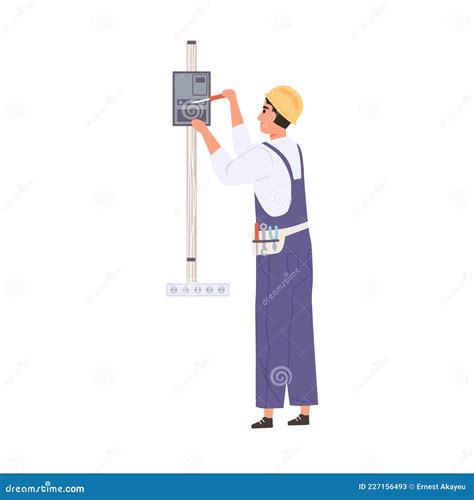 Electric Switchboard Icon Outline Style Vector Illustration
