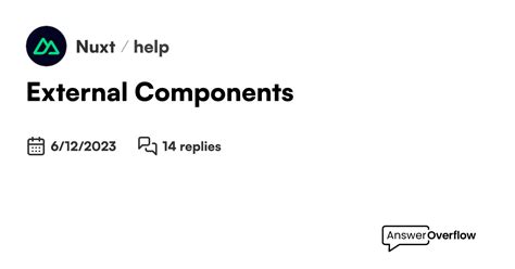 External Components Nuxt