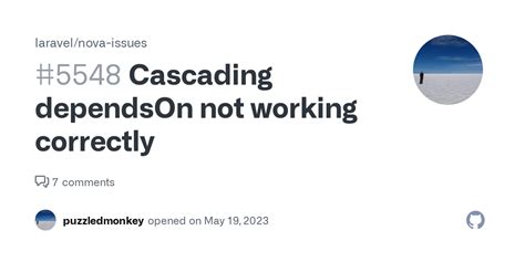 Cascading Dependson Not Working Correctly · Issue 5548 · Laravelnova Issues · Github