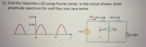 Solved B Find The Response Io T Using Fourier Series In Chegg