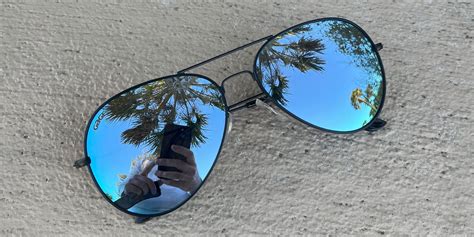 Silver Mirror Aviator Sunglasses For Men