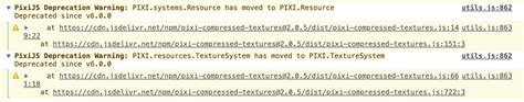 pixi v6 deprecated methods · issue 37 · pixijs pixi compressed