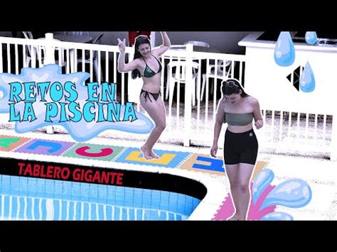 Retos En La Piscina Tablero Gigantechallenge In The Pool Youtube