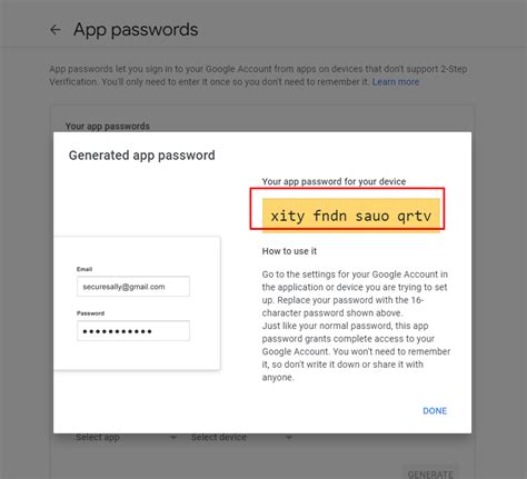 app specific passwords for gmail and gsuite apps step by step guide
