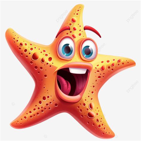 열린 입과 큰 눈을 가진 화려한 만화 스타 만화 별 입을 벌리다 Png 일러스트 및 이미지 에 대한 무료 다운로드