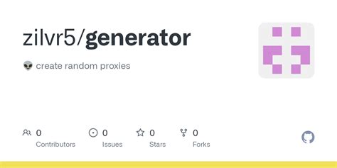 Github Zilvr Generator Create Random Proxies