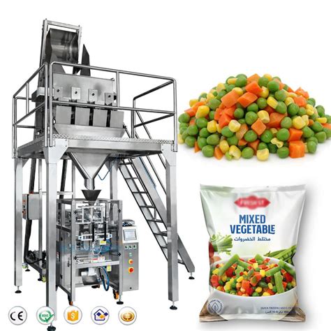 Full Automatic Mixed Vegetable Pouch Weighing Packaging Machine Corn