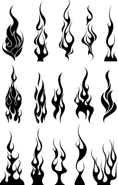 Flames Flame Eps Flame Vector Svg Cricut Eps Flame Paper Pdf