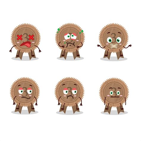 Bronze Medals Ribbon Cartoon Character With Nope Expression 23494747