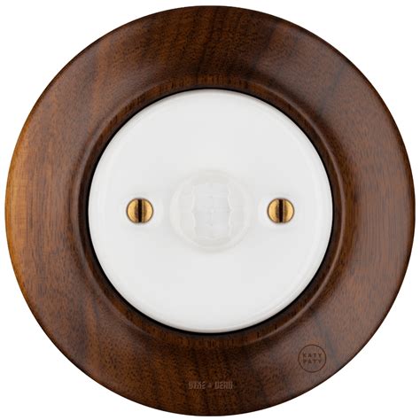 Wooden Porcelain Wall Socket Nucleus Motion Sensor Dyke And Dean
