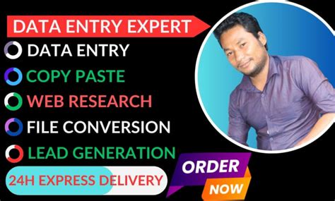 Do Perfect Data Entry Copy Paste Typing Web Research Lead Generation By