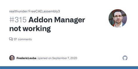 addon manager not working · issue 315 · realthunder freecad assembly3