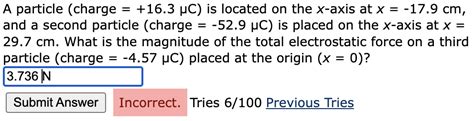 solved a particle charge 16 3μc is located on the