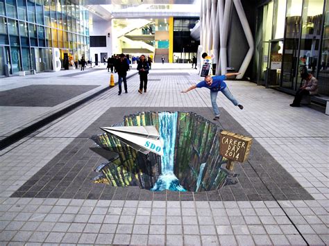 3d Anamorphic Art On Behance