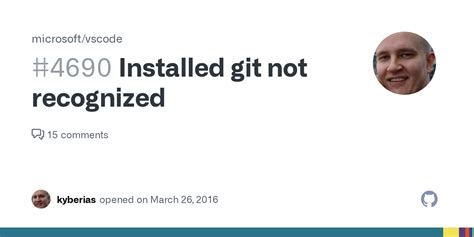 Installed Git Not Recognized Issue Microsoft Vscode GitHub