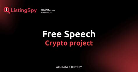 Free Speech Crypto Project Free Speech Token Listings Events