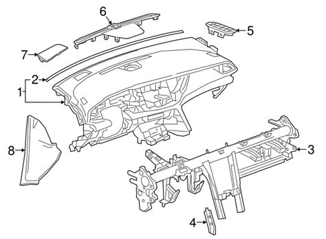 2018 2020 Buick Forward Collision Alert Display Bezel 39123413 Gm
