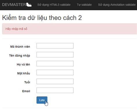 ASP NET MVC Lab Data Validation And Annotation
