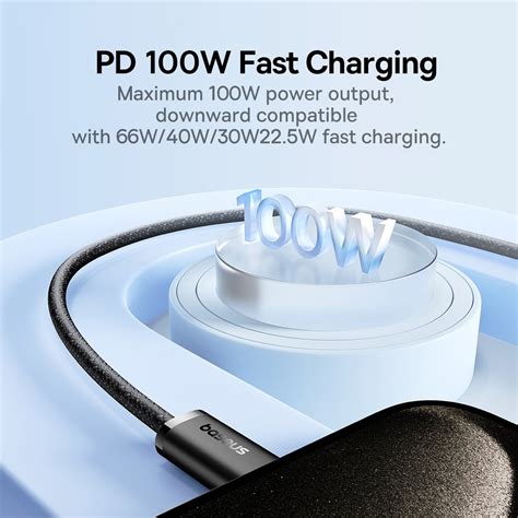 Baseus Dynamic Series Fast Charging Data Cable Type C To Type C W M Black Alexnld Com