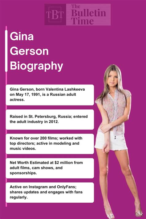 Gina Gerson Biography Early Life Age Personal Life Professional