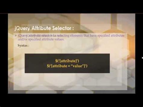 Learn JQuery Selectors Attribute Selector Mind Luster