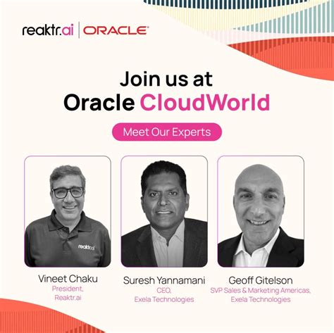 reaktr ai on linkedin oraclecloudworld secai ocw cloudworld