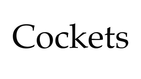 How To Pronounce Cockets Youtube