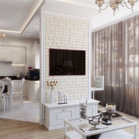 Белый кирпич в интерьере - 40 фото удачных дизайнерских решений