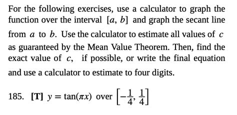 Solved For The Following Exercises Use A Calculator To Chegg
