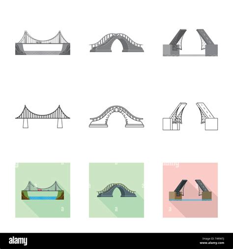 Isolated Object Of Connection And Design Symbol Set Of Connection And Side Stock Symbol For Web