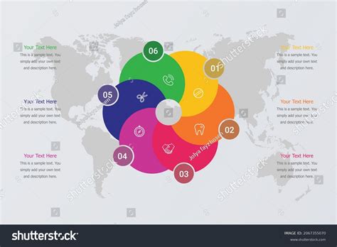 Vector Circle Infographic Template Diagram Graph Stock Vector Royalty Free 2067355070
