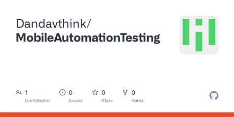 GitHub Dandavthink MobileAutomationTesting